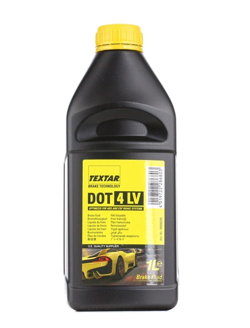 TEXTAR Líquido de frenos 1L, DOT4 LV, ISO 4925 (Class 6), SAE J 1704, FMVSS 116 DOT 4 95006200 ...